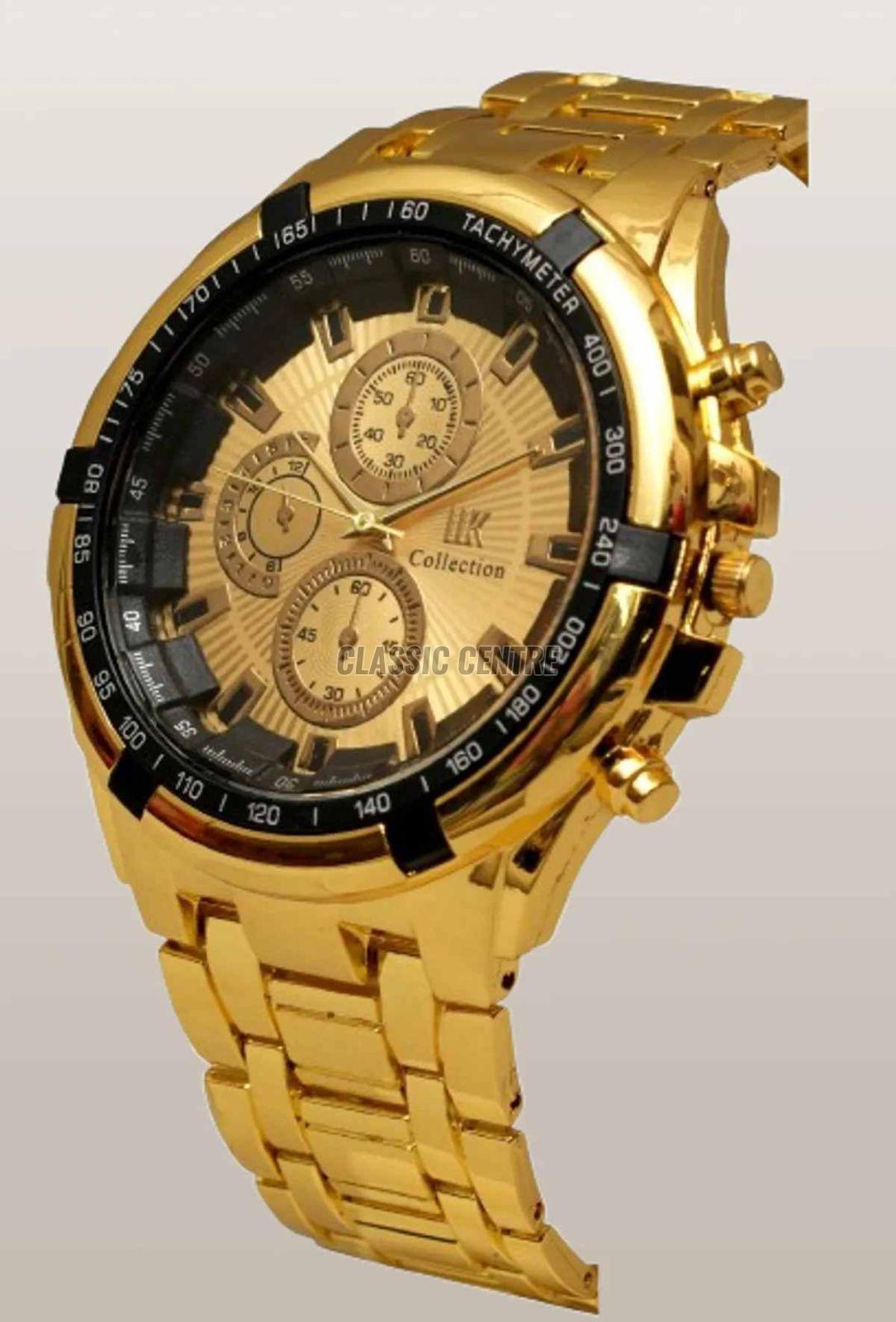 Golden Stainless Steel Men Watch 38mm, Packaging Type : Box at Rs 449 ...