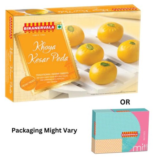 Khoya Kesar Peda, Shape : Round, Packaging Type : Box at Rs 1000 in ...