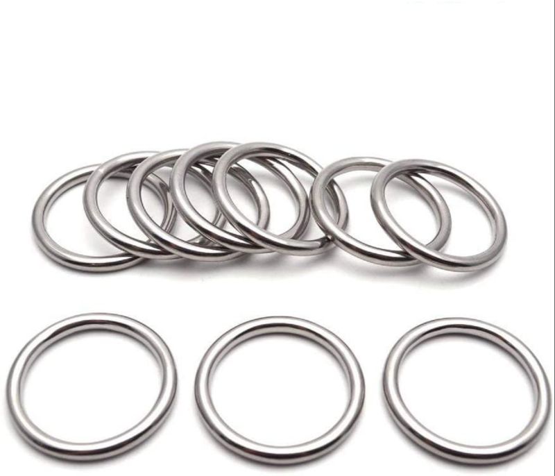 Polished Stainless Steel Round Ring, Color : Silver for Industrial Use ...