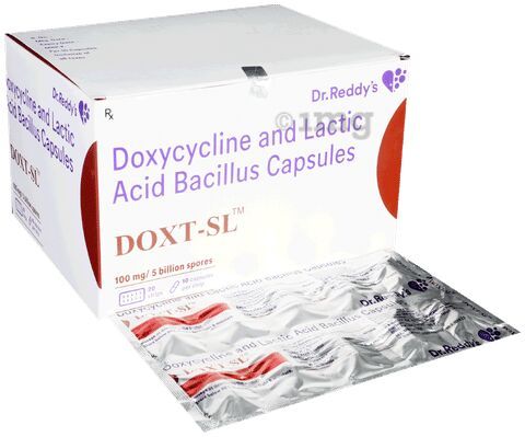 DOXT-SL Doxycycline and Lactic Acid Bacillus 100mg Capsules at Best ...