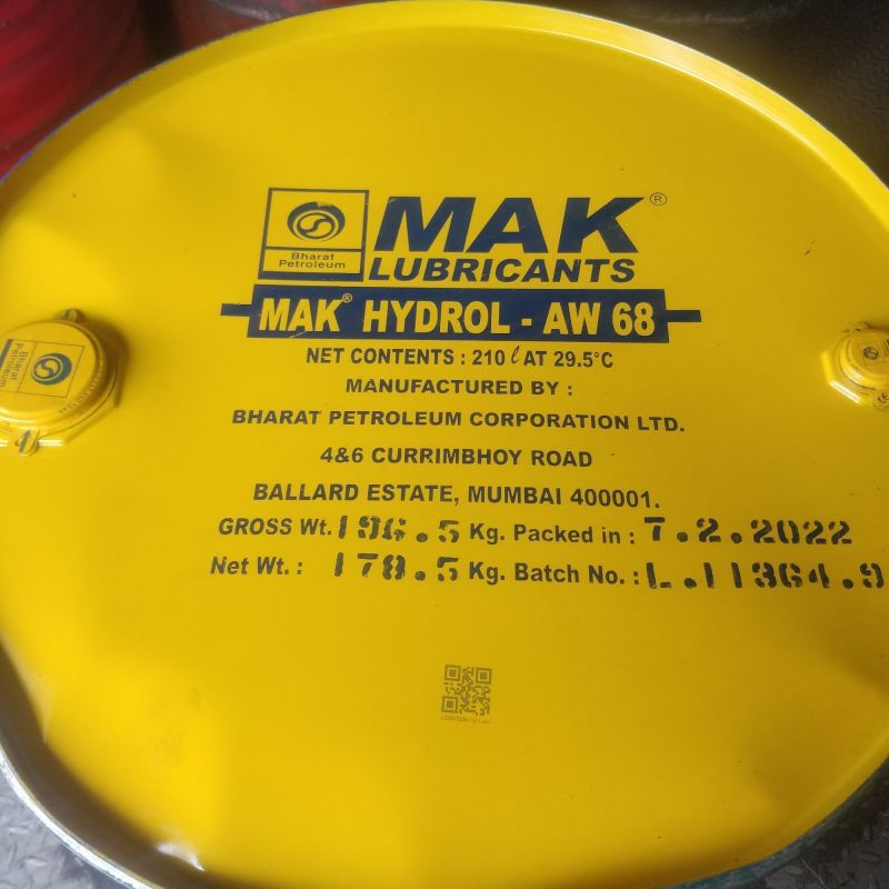 Mak Hydrol Aw 68 (Premium Anti Wear Hydraulic Oil) at Rs 125 in Faridabad - ID: 8026118