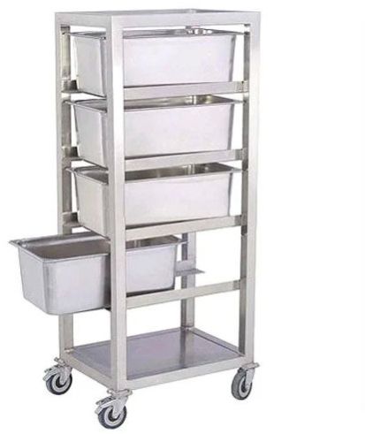 Stainless Steel Kitchen Trolley, Color : Grey Modern at Best Price in ...