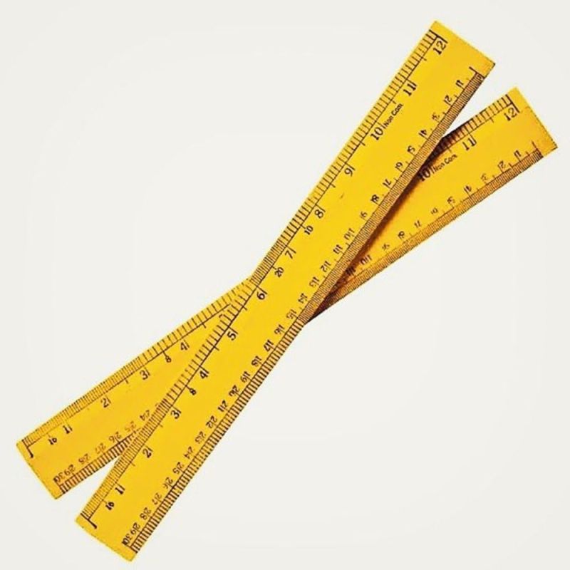 Polished Printed Wooden Ruler, Shape : Rectangle for School Use at Best ...