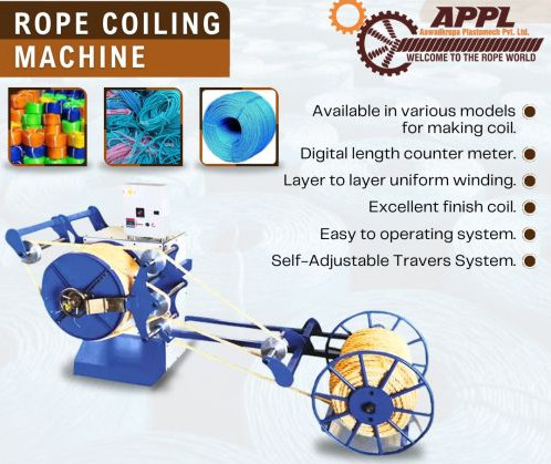 SS & Alloys Electric HDPE Rope Coiling Machine at Rs 341020 in ...