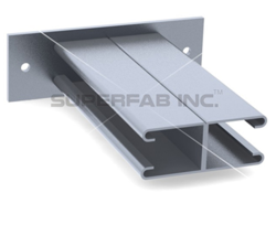 Stainless Steel Channel Ceiling Double Bracket, Color : Silver ...
