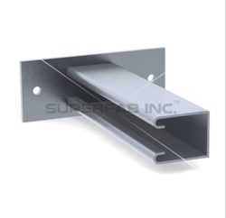 Stainless Steel Channel Ceiling Single Bracket, Color : Silver ...