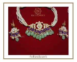 Kundan Choker Necklace Set at Best Price in Jaipur - ID: 5660593 ...