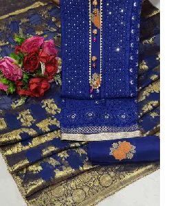 unstitched punjabi suit & Ladies banarasi suits Retailer | Pooja Fashions