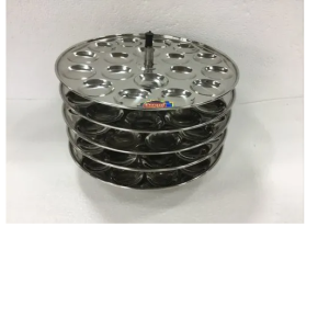 Round Coated Stainless Steel Idli Stand, Pattern : Plain, Capacity : 10 ...