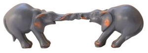 Polyresin Grey Resin Elephant Statue, Brand Name : Peach at Rs 279 in ...